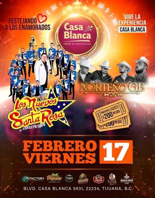 Los Nuevos Santa Rosa y Noryeño GB - Fiesta - Tijuana