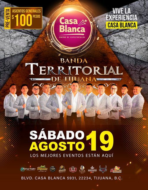 Banda Territorial de Tijuana - Conciertos - Tijuana - Elfest.mx