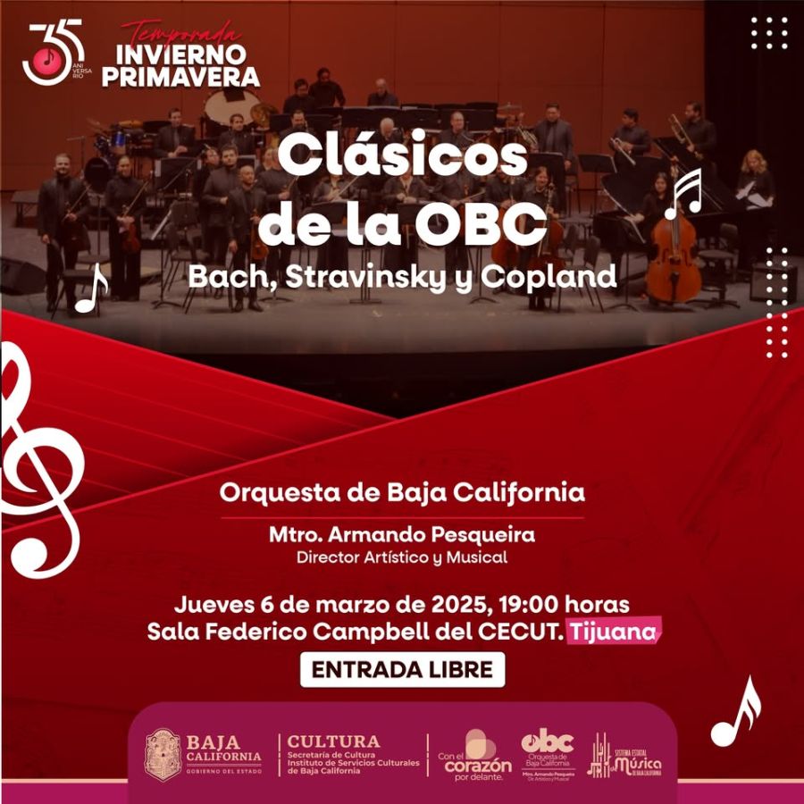 "Clásicos de la OBC: Nuestra Historia" - Conciertos - Tijuana